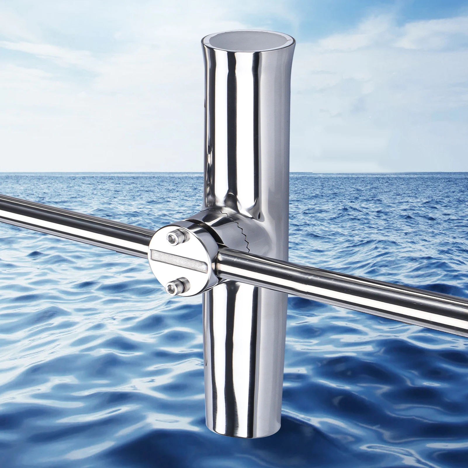 Boat-Accessories-Fishing-Rod-Holder-Clamp-Side-Mount-7-8-1-Rail-Marine ...