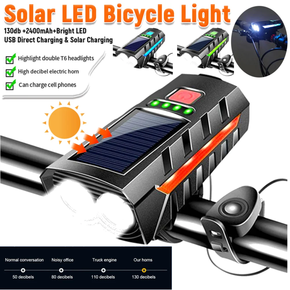Solar-Power-Bike-HeadLight-USB-MTB-Road-Bike-Front-Lamp-Solar-Power-Warning-Light-Bicycle ...