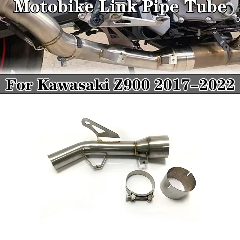 Motorcycle Exhaust Muffler System Mid Middle Link Pipe Connect Tube ...