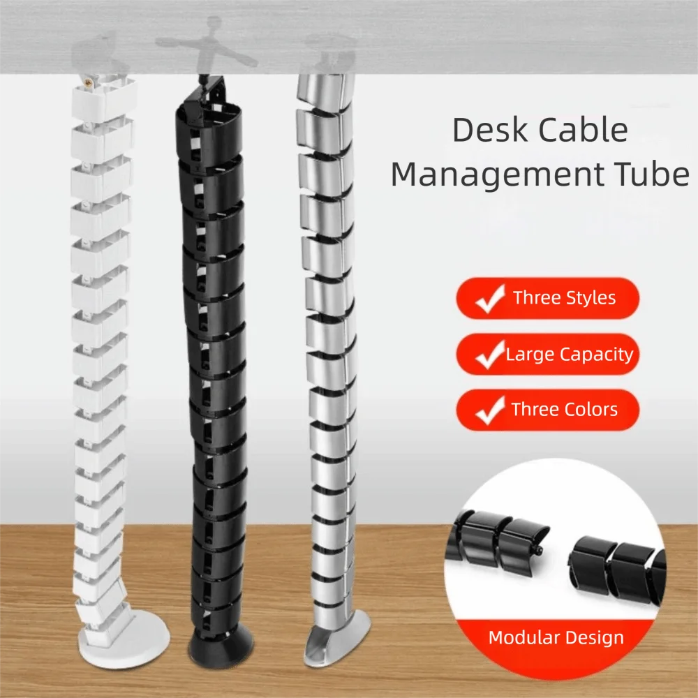 Clamp-On Design Wire Spine Cable Sleeve Height Adjustable Vertebrae ...