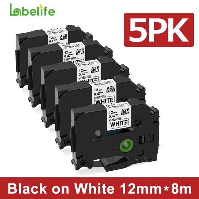 E1000PRO Tube Label Printer Sticker Label Printer & Label Tape 12mm ...