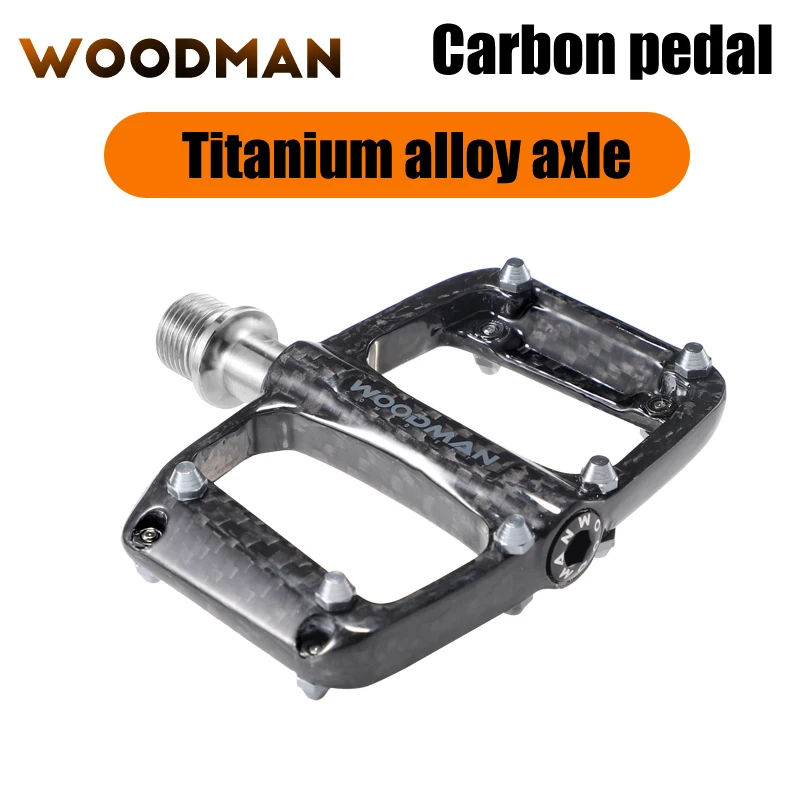 WOODMAN-bicycle-pedal-Titanium-alloy-ultralight-3-bearing-168g-pair ...