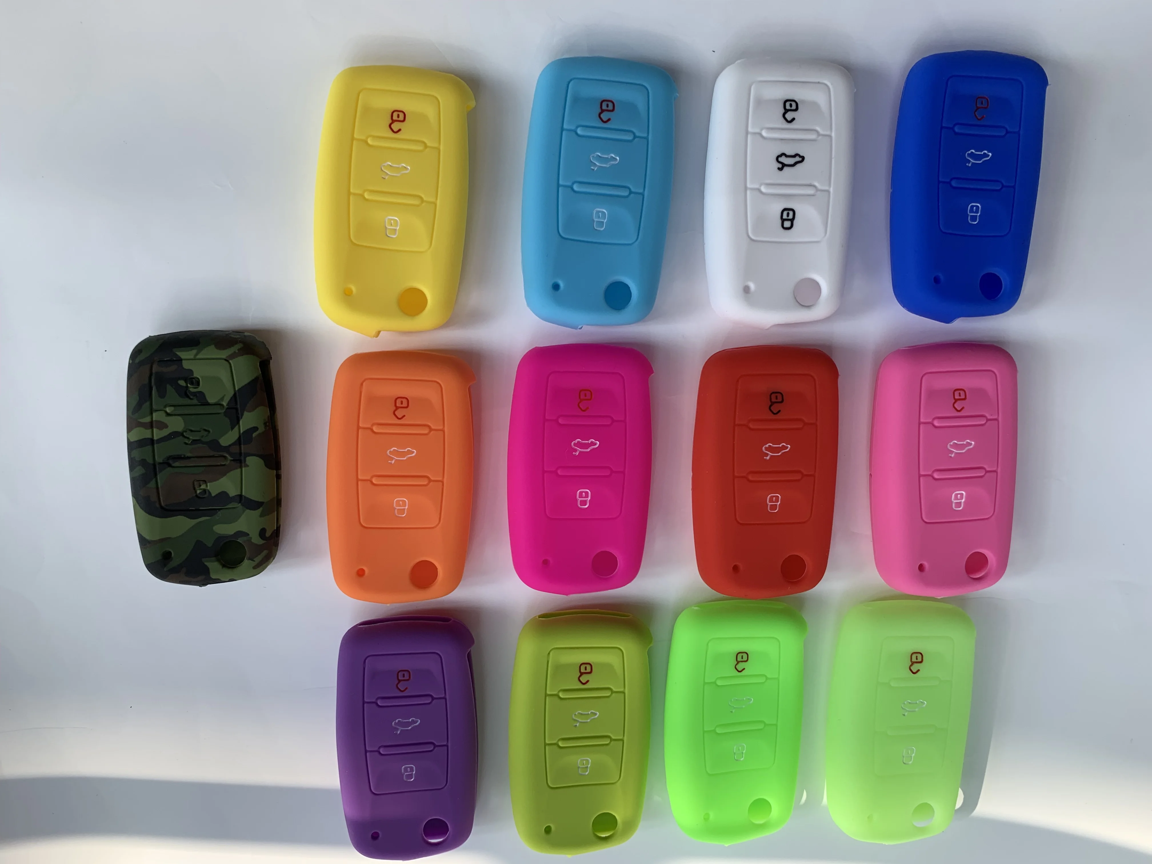 Pusakieyy-Key-Case-Car-Silicone-Cover-For-VW-For-Volkswagen-Polo-Passat ...