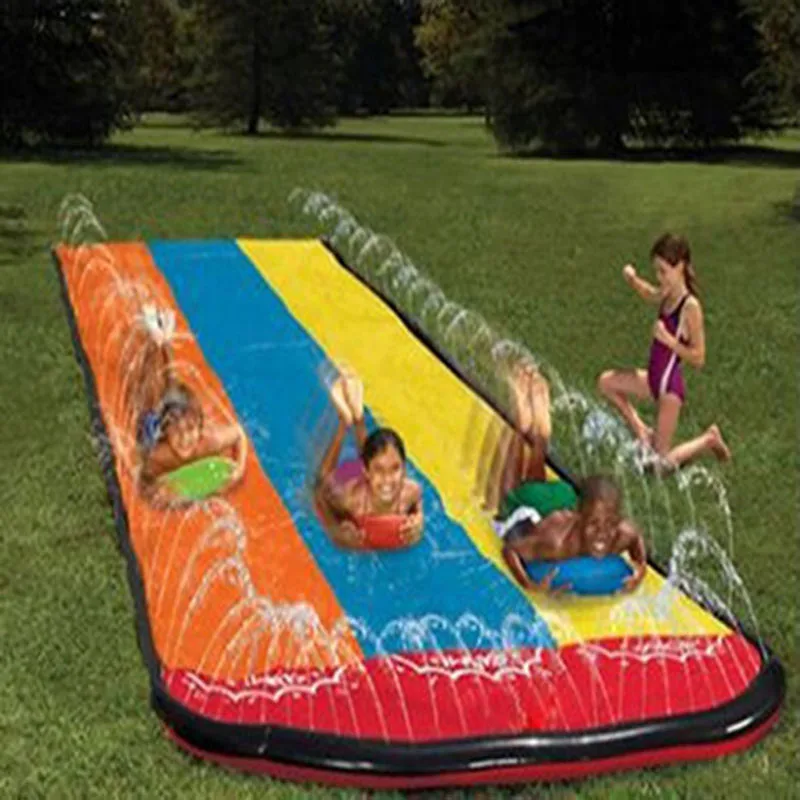 Summer-Kids-Inflatable-Water-Slide-Outdoor-Backyard-Parent-child-Water ...