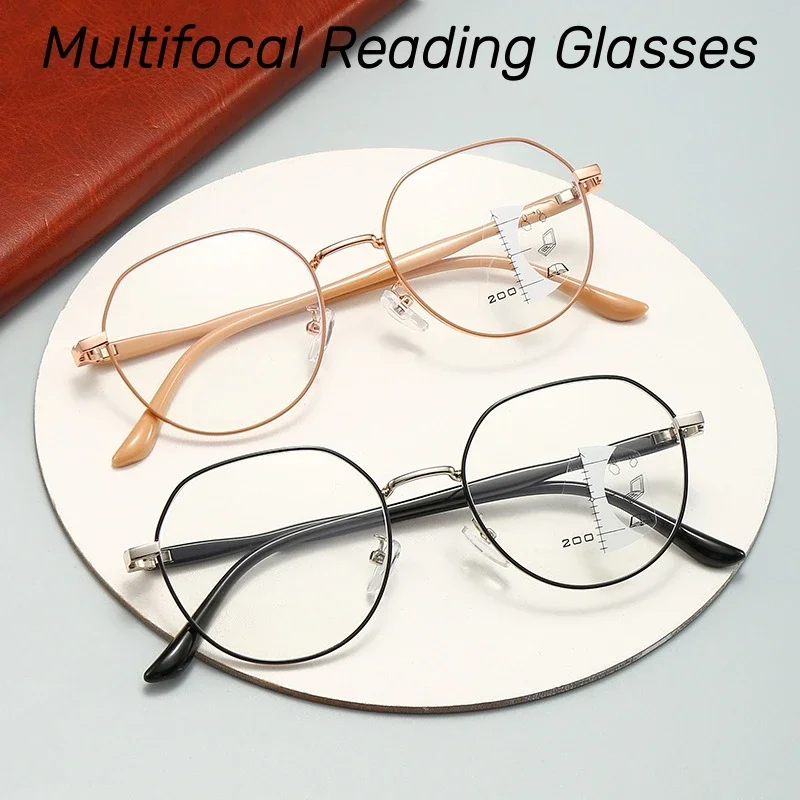 Vintage-Progressive-Multifocal-Reading-Glasses-Women-Men-High-Quality ...