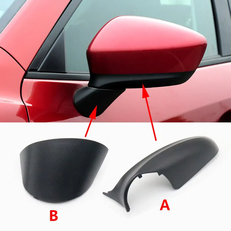 Left Right Car Wing Door Outside Rearview Mirror Lower Cover Mirror ...