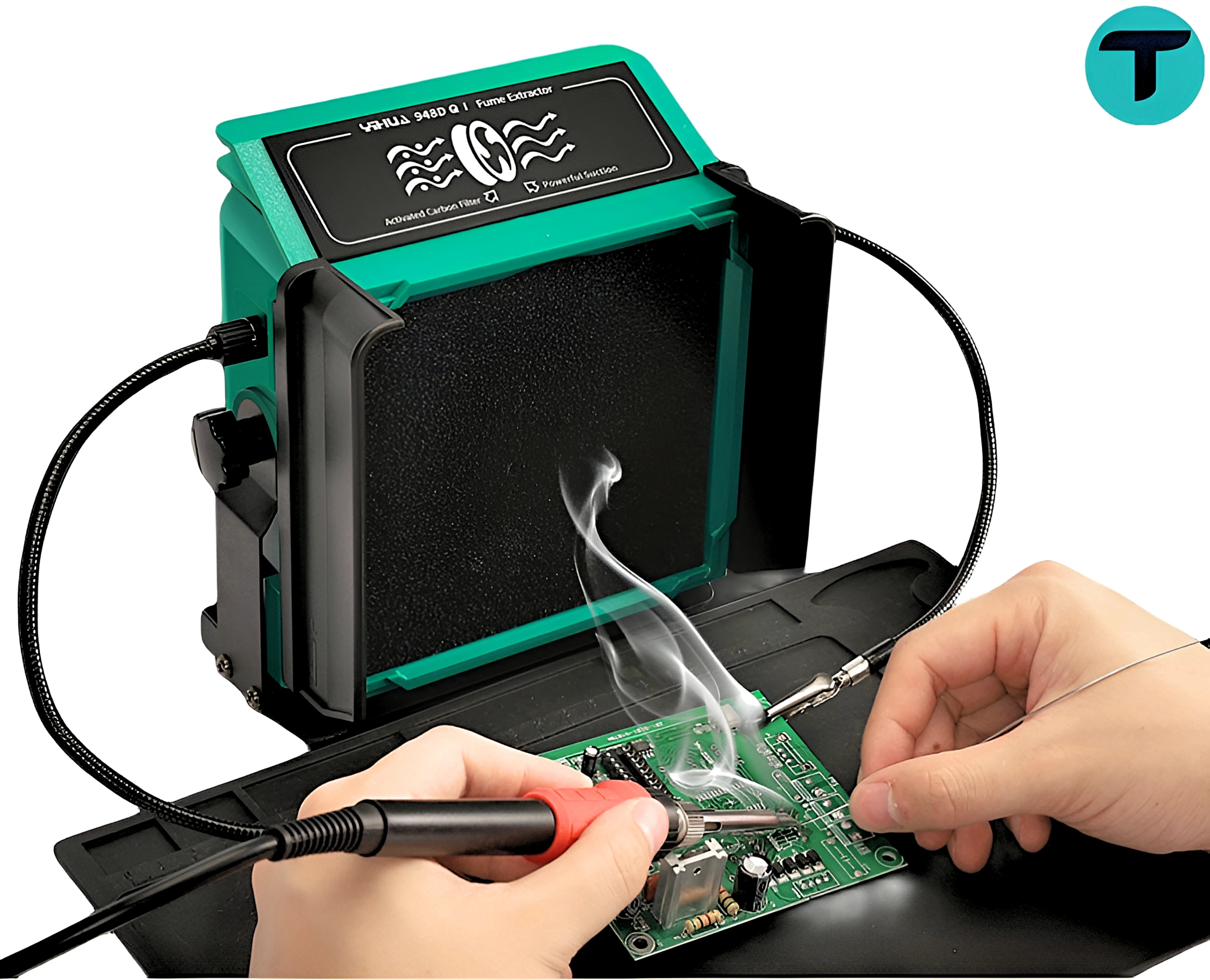 T-New-Portable-Smoke-Absorber-Metal-Solder-Fume-Extractor-Purifier-for ...