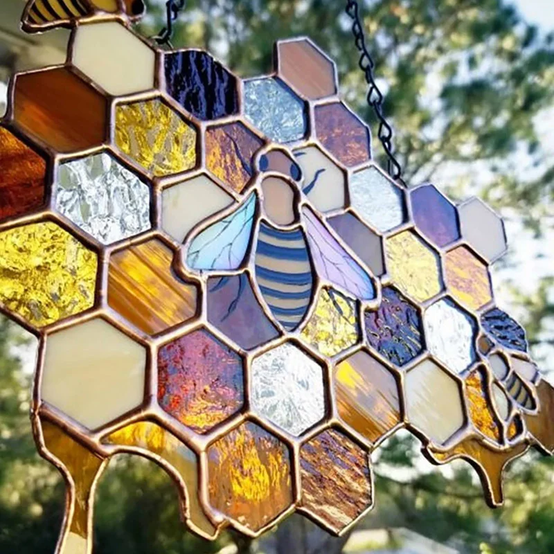 Bee Mosaic Wall Hanging Ornament/Bee Decoration Home Decorative Garden ...
