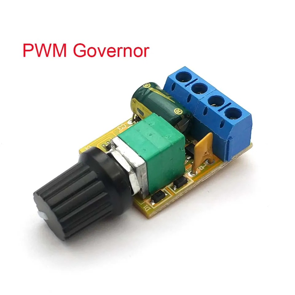 Mini Dc Motor Pwm Speed Controller 3v 6v 12v 24v 35vdc 90w 5a Dc Motor Speed Control Switch Led ...