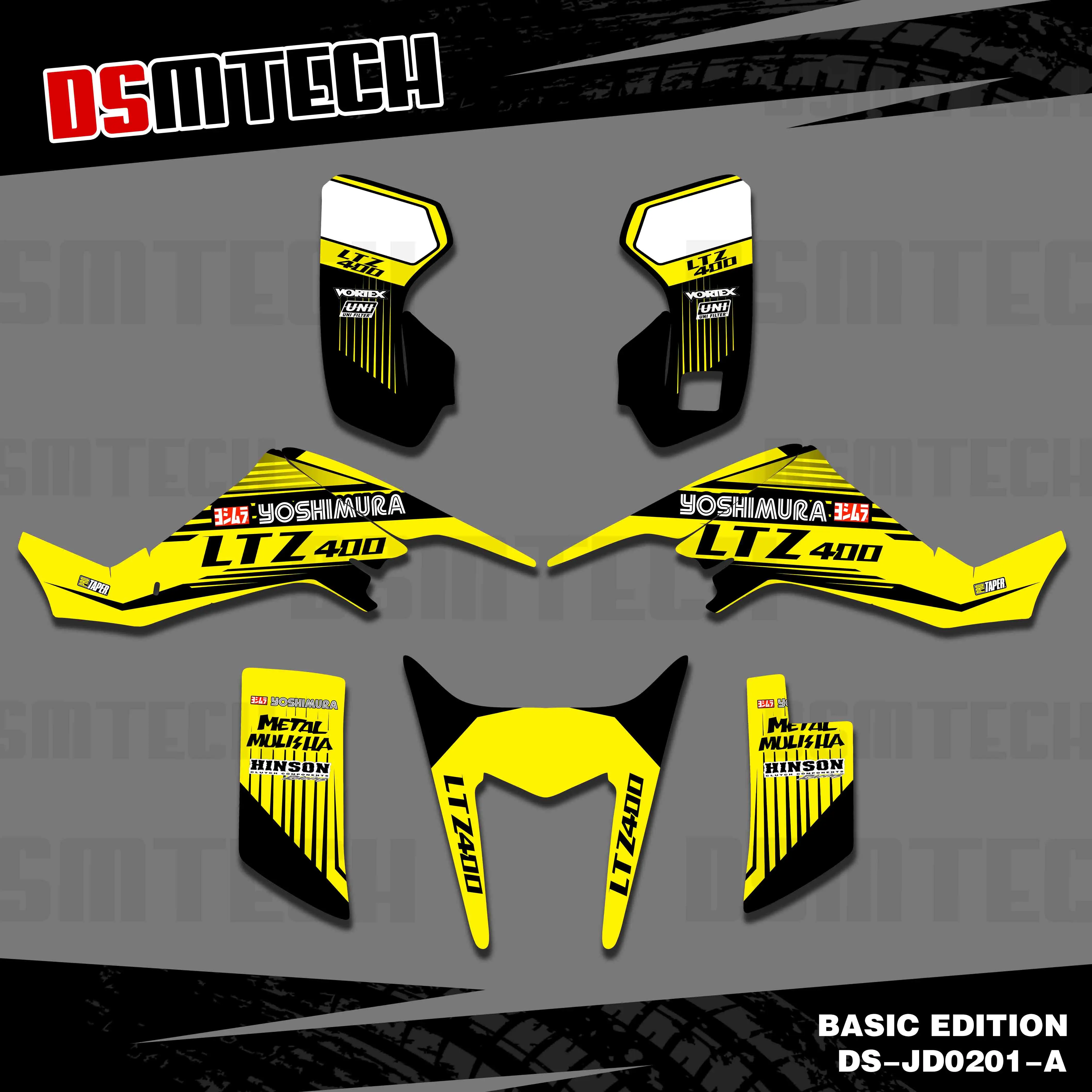DSMTECH LTZ400 Graphic Decals Sticker Kit DECO Dekor For Suzuki LTZ 400 ...