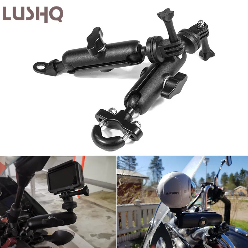 Motorcycle-Bike-Camera-Holder-Handlebar-Mirror-Mount-Bracket-For-YAMAHA ...