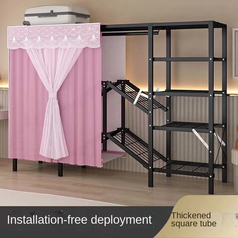 Foldable-Cloth-Shelf-Simple-Open-Closets-Folding-Wardrobe-for-Clothes ...