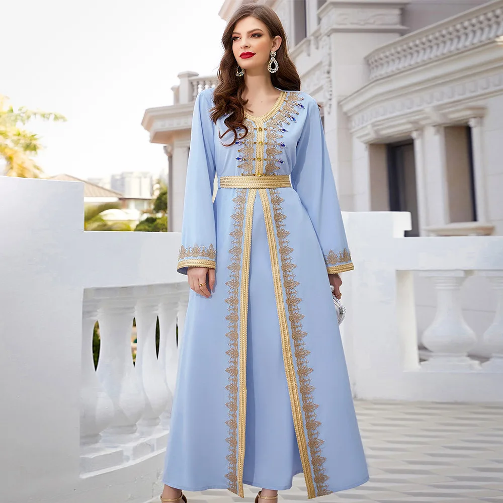 abaya-mujer-musulmana-kaftan-marroqui-chilaba-mujer-vestidos-arabes ...