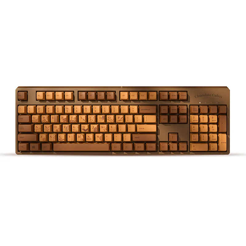 AJAZZ-104Key-Gaming-Mechanical-Keyboard-Chocolate-Custom-Keyboard-Wired ...