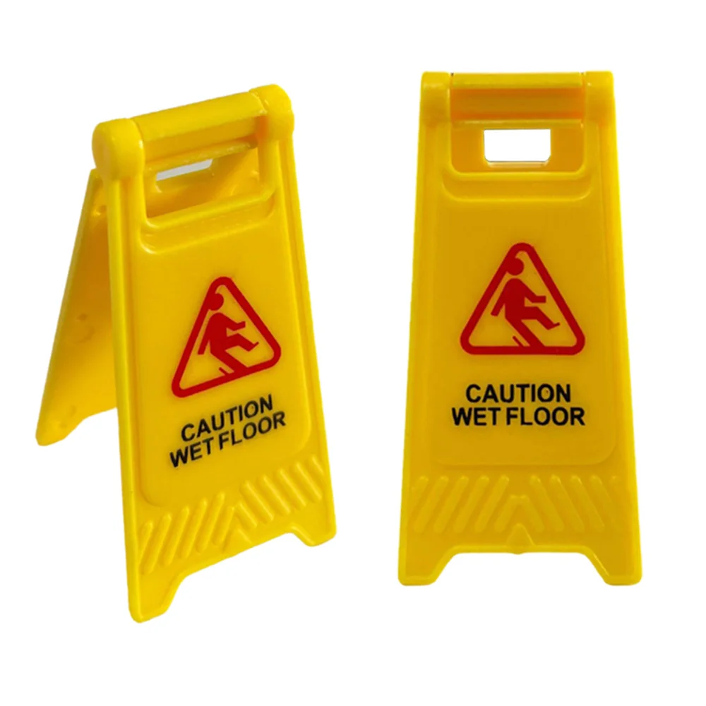 Mini-Caution-Wet-Floor-Sign-for-Kids-Construction-Party-Scene ...
