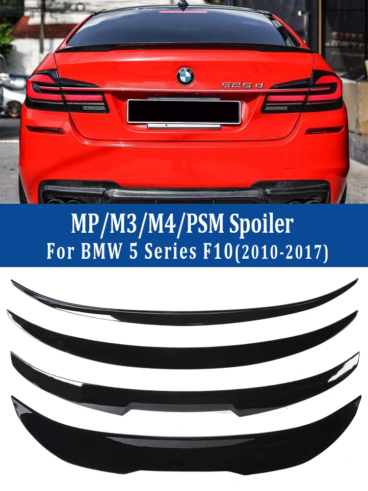 Carbon Fiber Rear Bumper Trunk Lip Wing Tail for BMW 5 Series F10 F11 ...