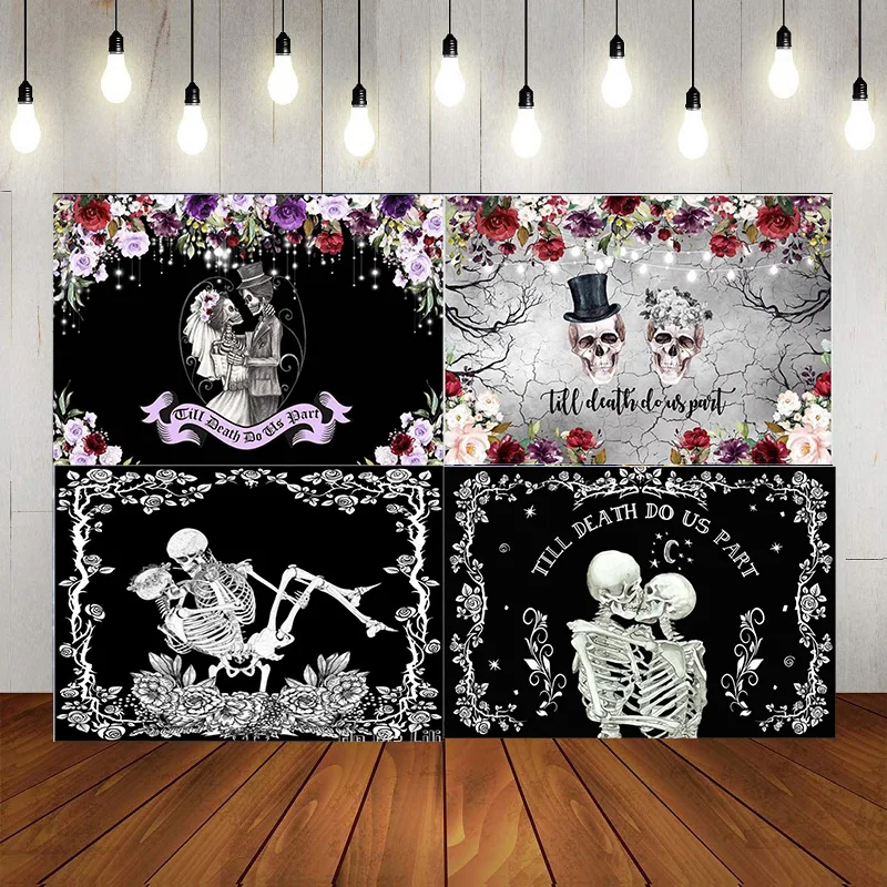 Halloween-Till-Death-Do-Us-Part-Backdrop-Photography-Bridal-Groom ...