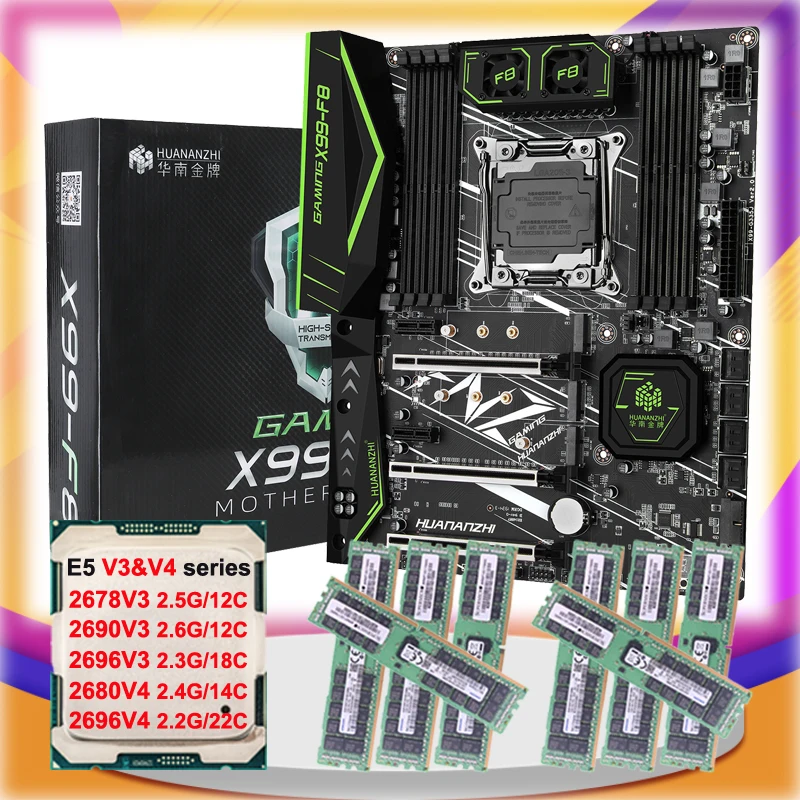Gaming-Computer-Video-Editing-3D-Modeling-X99-F8-Motherboard-DIY-CPU ...