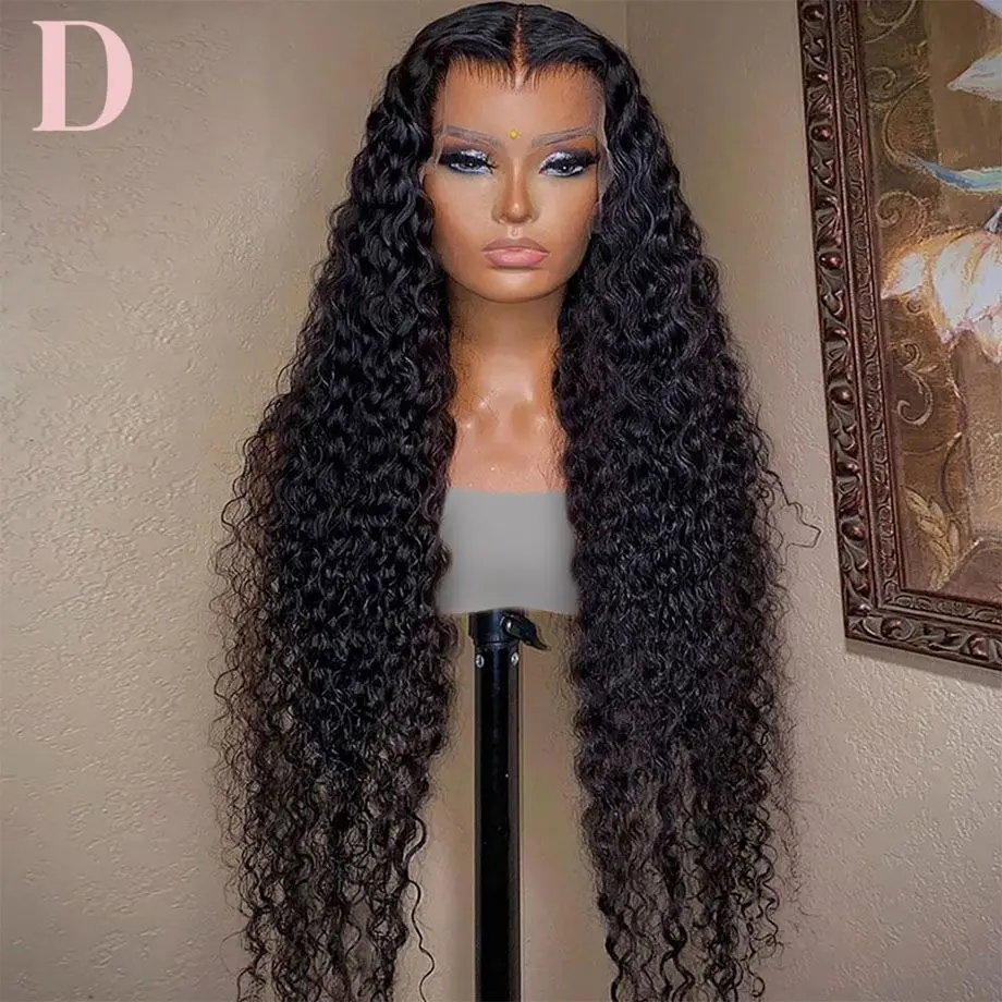 Perruque-Cheveux-Humain-Boucl-13x4-Water-Wave-Lace-Front-Pour-Femmes ...