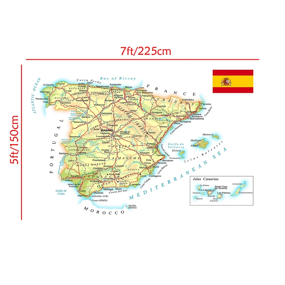 The Best Spanish Rail Network Map for Travelers, Students, and Interior ...