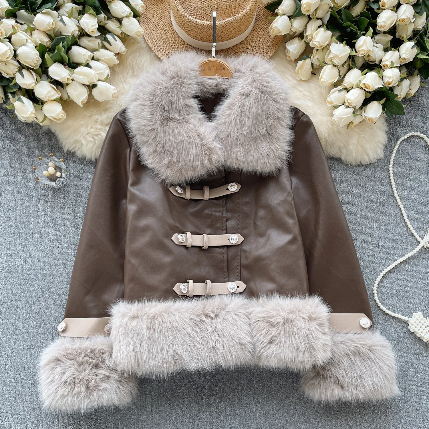 Young-Gee-Celebrity-Coat-Women-Autumn-Winter-Maillard-Style-Faux-Fur ...