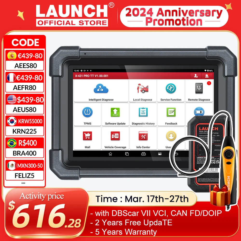 2024-New-LAUNCH-X431-PRO-TT-8-inch-with-DBScar-VII-VCI-Car-Full-System ...
