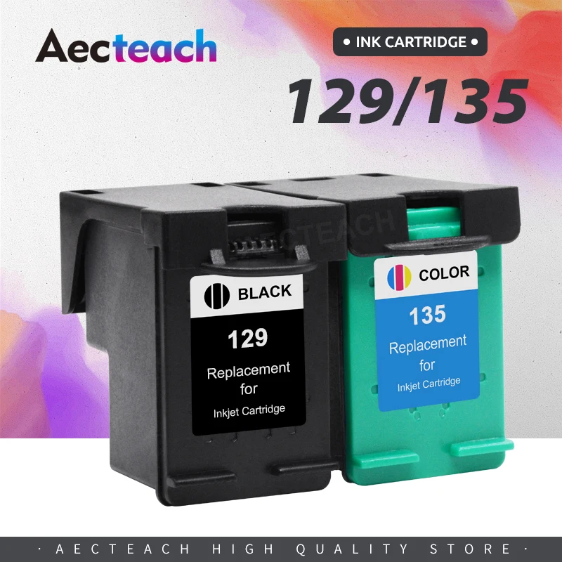 Aecteach-Printer-ink-cartridge-replacement-for-hp-129-135-C4110-C4140 ...