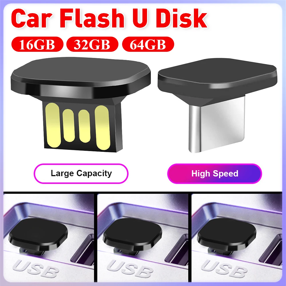 Mini-unidad-Flash-USB-para-coche-memoria-Flash-de-16GB-32GB-64GB-USB-2 ...