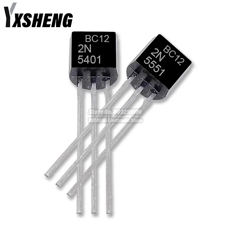 100PCS/LOT 2N5551 2N5401 5551 5401 TO-92 50Pairs (50PCS* 2N5401+50PCS ...
