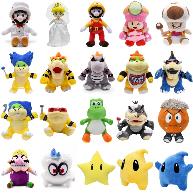 Kawaii-Mario-Bros-Bowser-JR-Peluche-suave-de-princesa-Peach-Yoshi ...