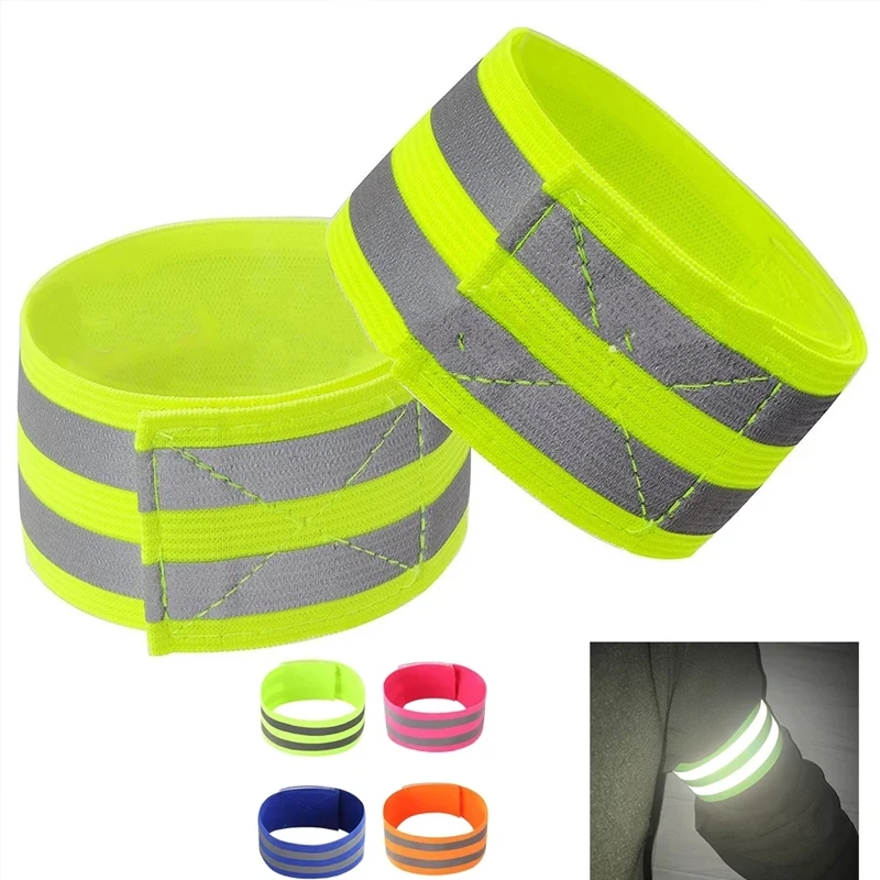 Reflective-Bands-For-Wrist-Arm-Ankle-Leg-High-Visibility-Reflect-Straps ...