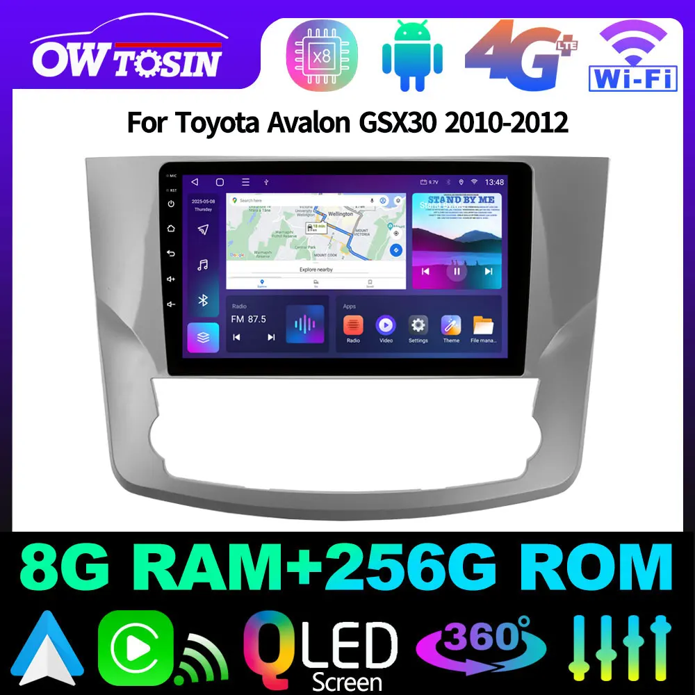 7862 8G + 256G Android 14 Radio multimediale per auto GPS per Toyota ...