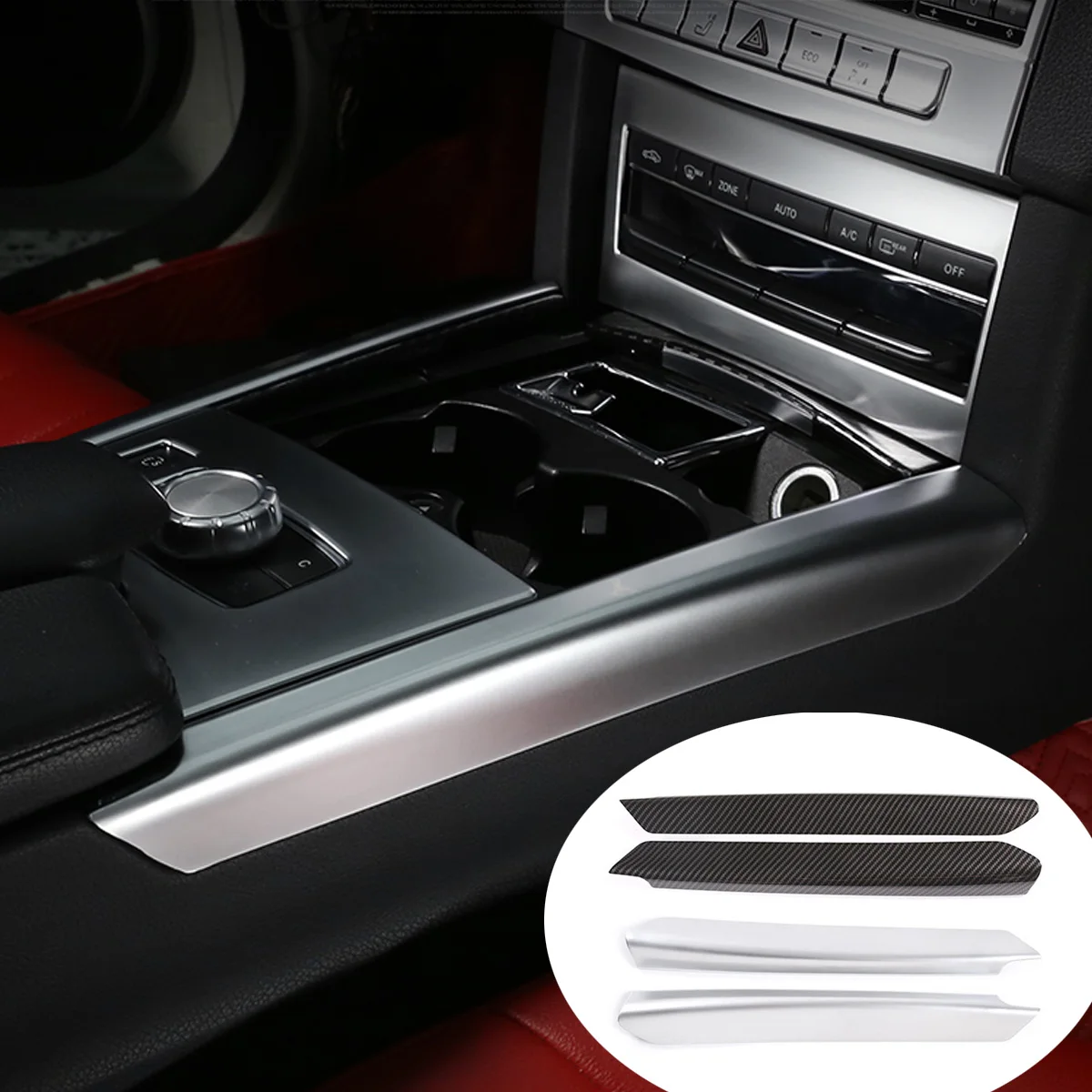 ABS Car Styling Center Console Side Decoration Strips Stickers Fit For ...
