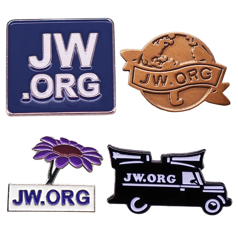 JW-ORG-Pinos-de-esmalte-monograma-para-homens-e-mulheres-broches-de ...