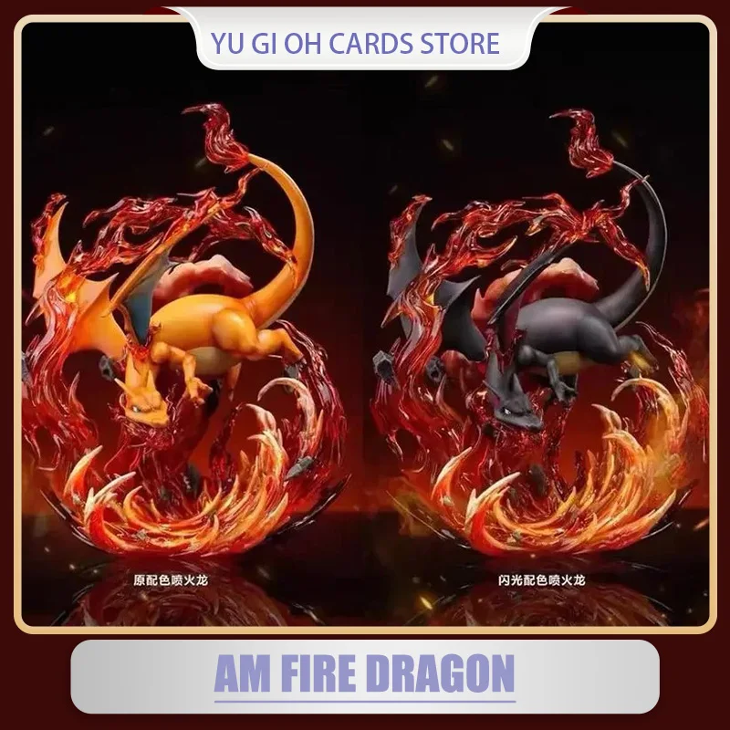 21cm Pokemon Charizard Black PVC Collectible Statue Anime Figure ...