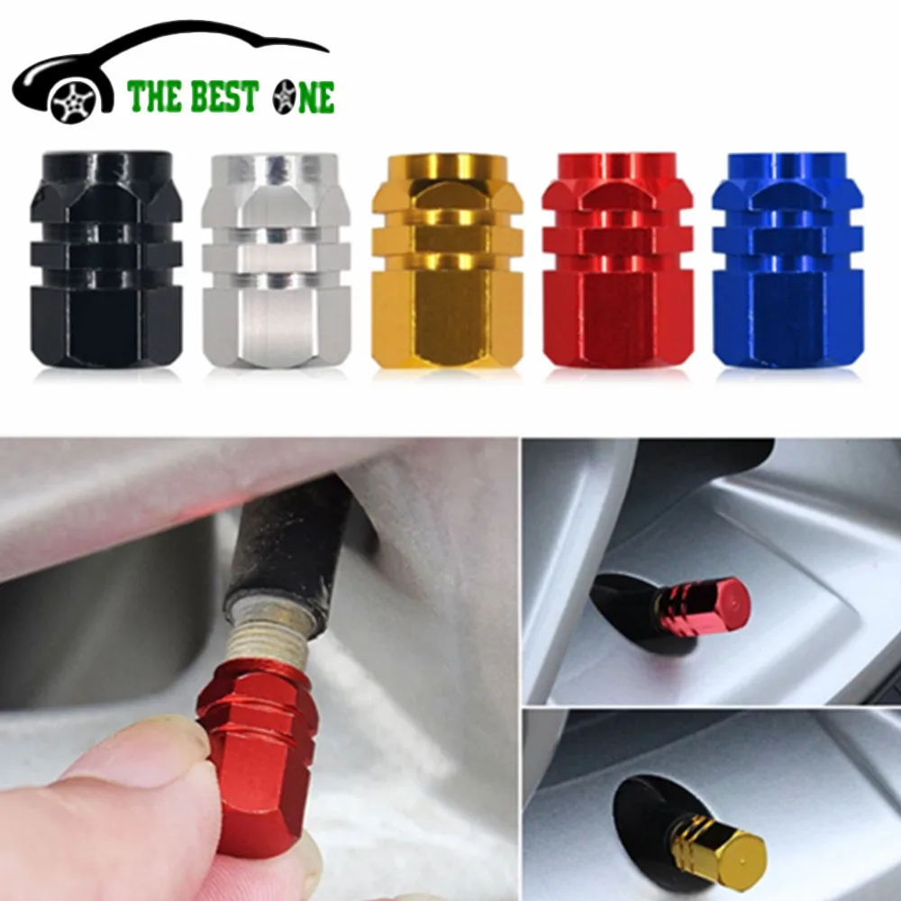Aluminum Alloy Car Wheel Tire Valve Caps Tyre Rim Stem Covers Airdust ...