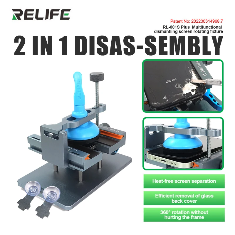 RELIFE RL-601S Plus 2 in 1 Multifunctional Dismantling Rotating Screen ...