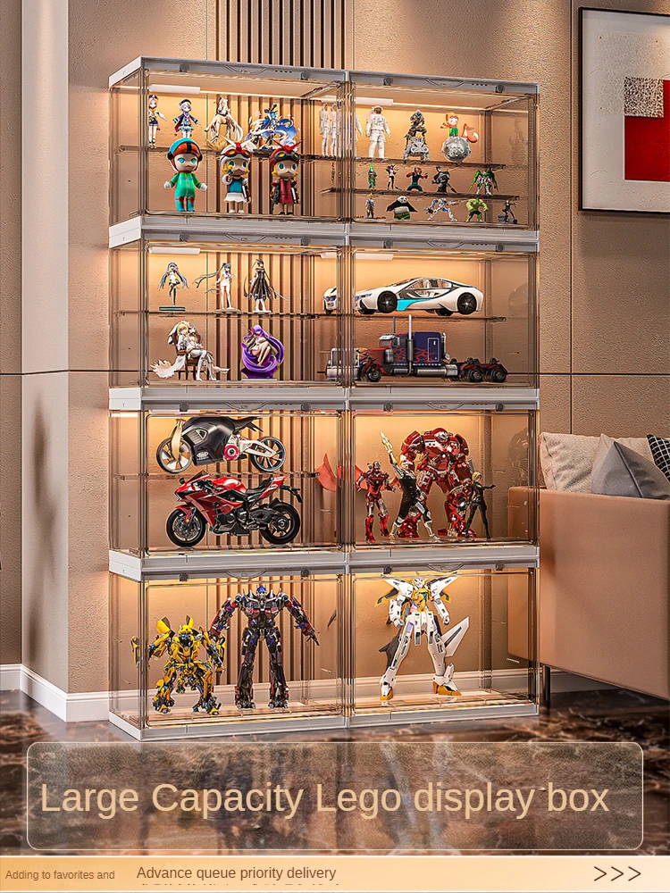 Storage Display Cabinet Transparent Acrylic Hand Office Blind Box ...