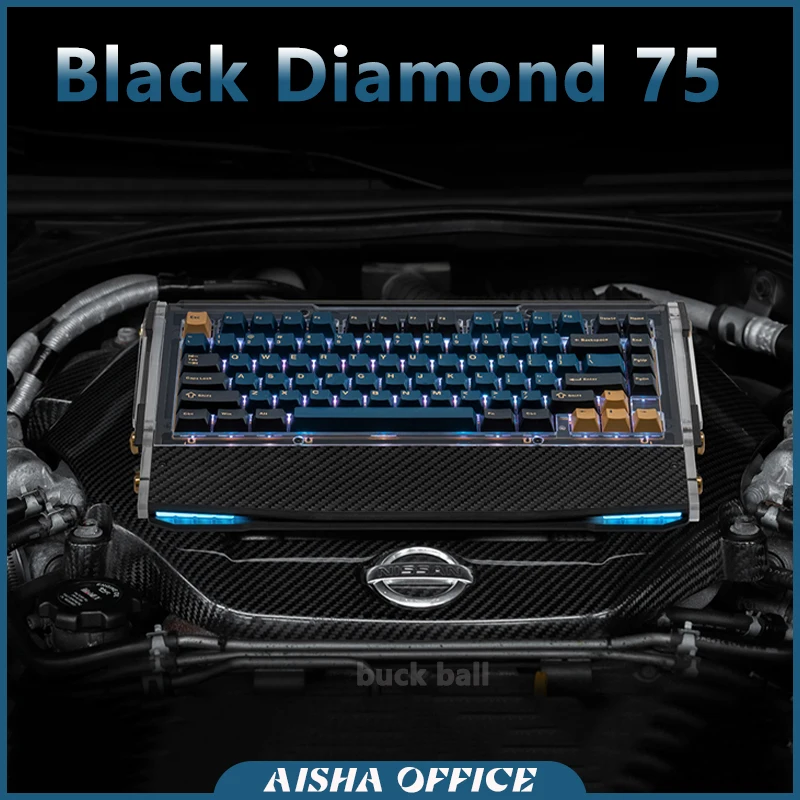 Angry Miao DRY STUDIO Black Diamond 75 Mechanical Keyboard Wireless ...