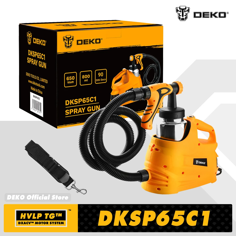 DEKO-New-Split-Design-HVLP-Spray-Gun-with-800ml-Aluminum-Cup-650W-High ...