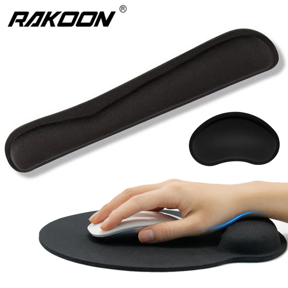 New Wrist Rest Mouse Pad Memory Foam Superfine Fibre Wrist Rest Pad ...