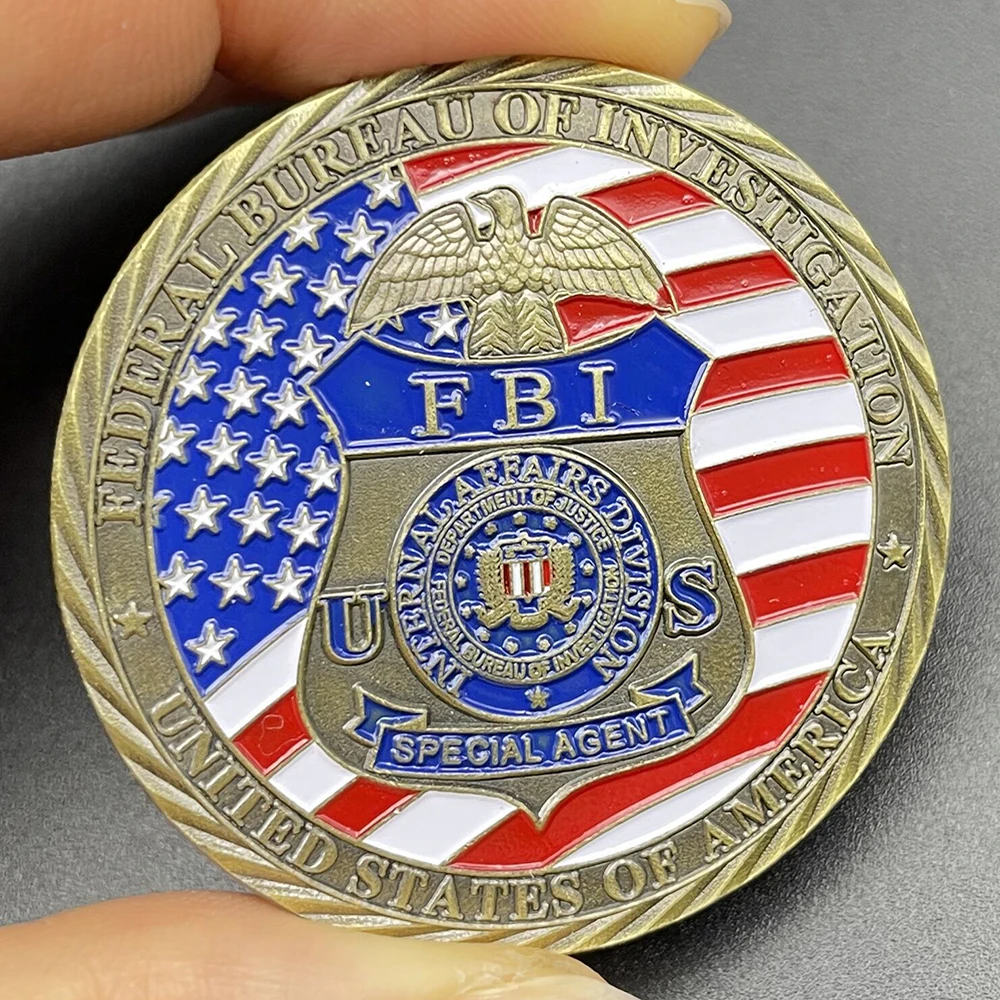 US-FBI-Special-Agent-Challenge-Coin-Collectibles-ST-Michael-Protecting ...