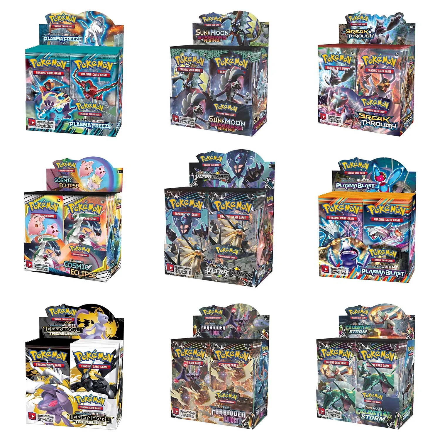 Pokemon Cards Legendary Treasures Box