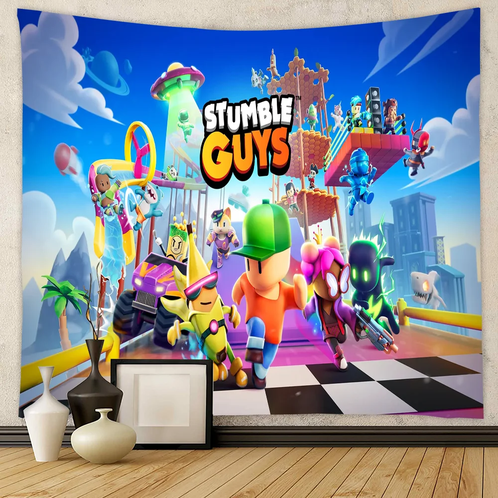 S-Stumble G-Guys game Happy Birthday Banner Backdrop For Birthday ...