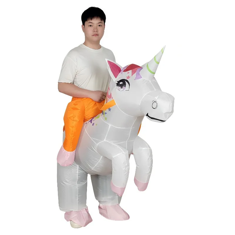 Inflatable unicorn costume adult Halloween Carnival inflatable dress up ...