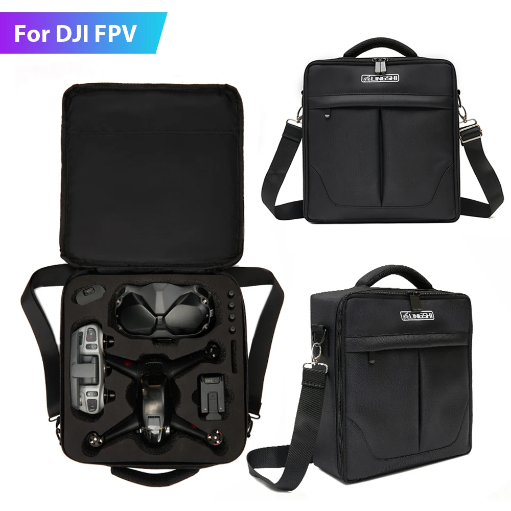 Ugrade High Capacity For DJI FPV Drone Carrying Case Shoulder Storage Bag Travel Bag for DJI FPV ...