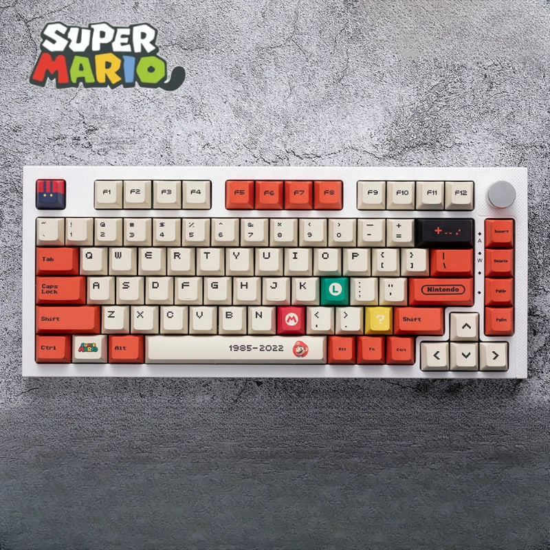 124-Uds-Super-Marios-Bros-Anime-teclas-de-teclado-juego-Teclado-mec ...