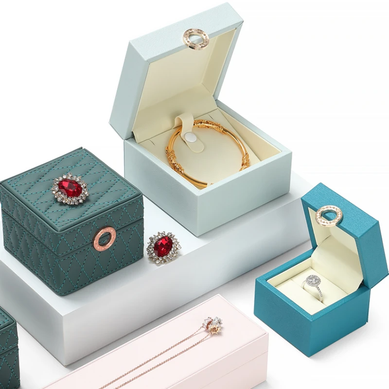 High-end-ring-box-PU-leather-wedding-gift-jewelry-box-necklace-bracelet ...