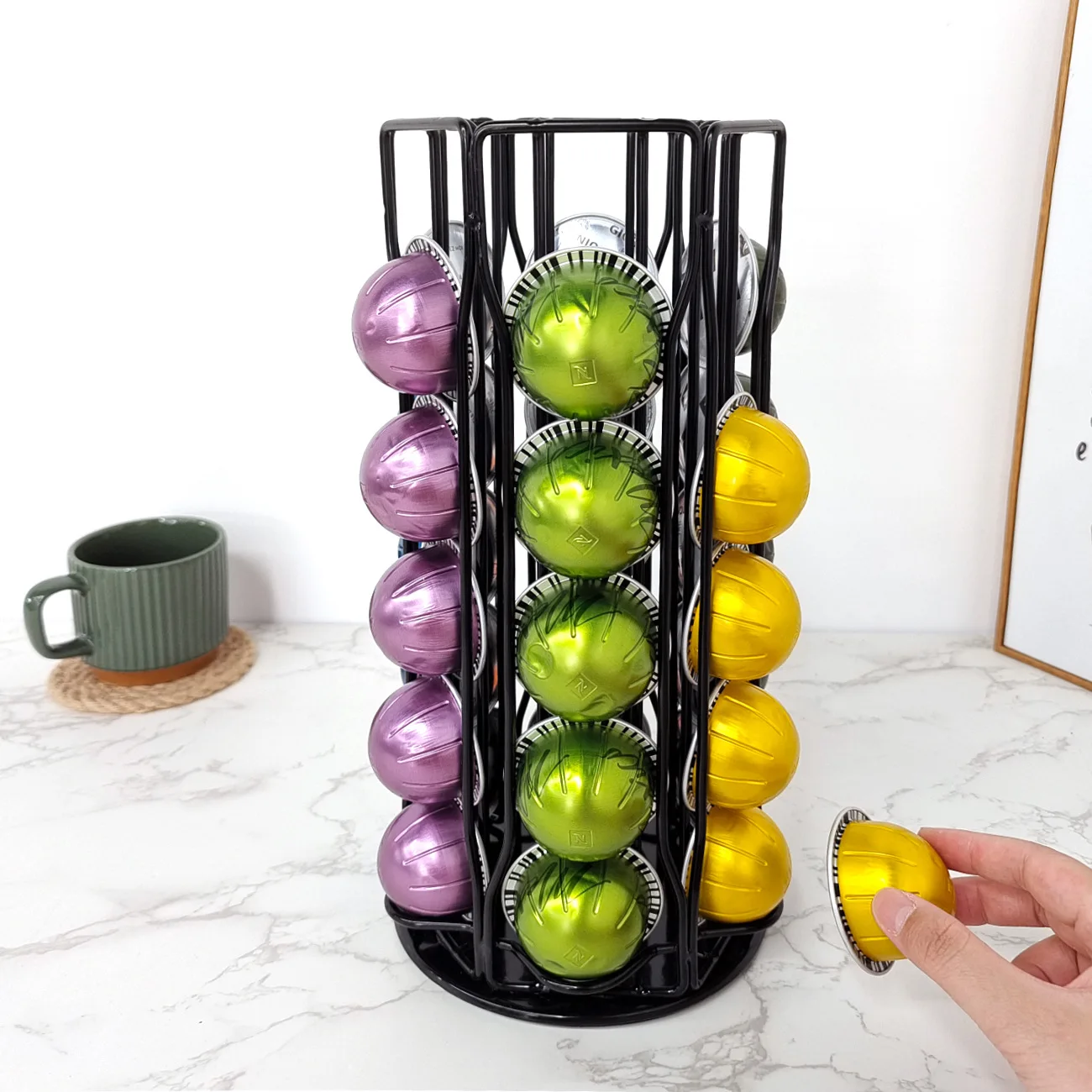 30-Pcs-Vertuo-Coffee-Capsule-Holder-Stand-Coffee-Pod-Tower-Nespresso ...