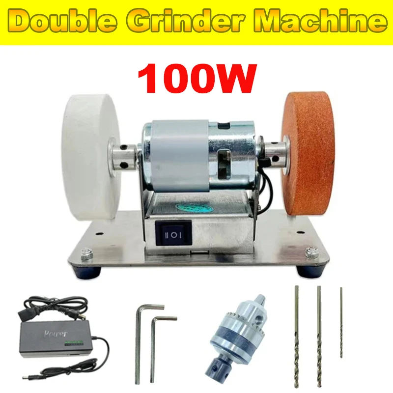 100W-Electric-Grinding-Wheel-Machine-Artifact-Table-Grinder-Motor-Micro ...